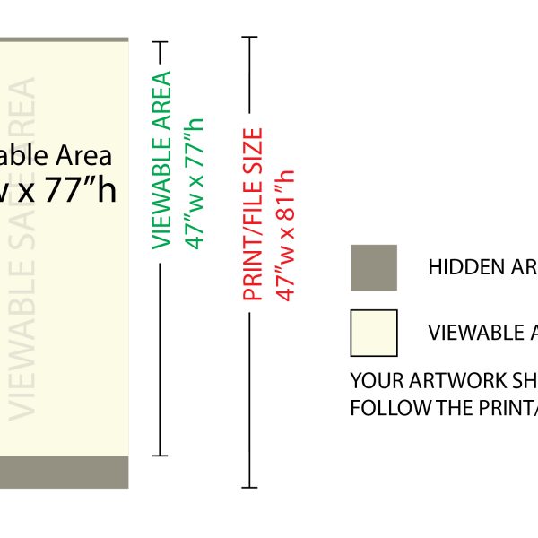 47" x 81" Standard Retractable Banner - Next Day Display