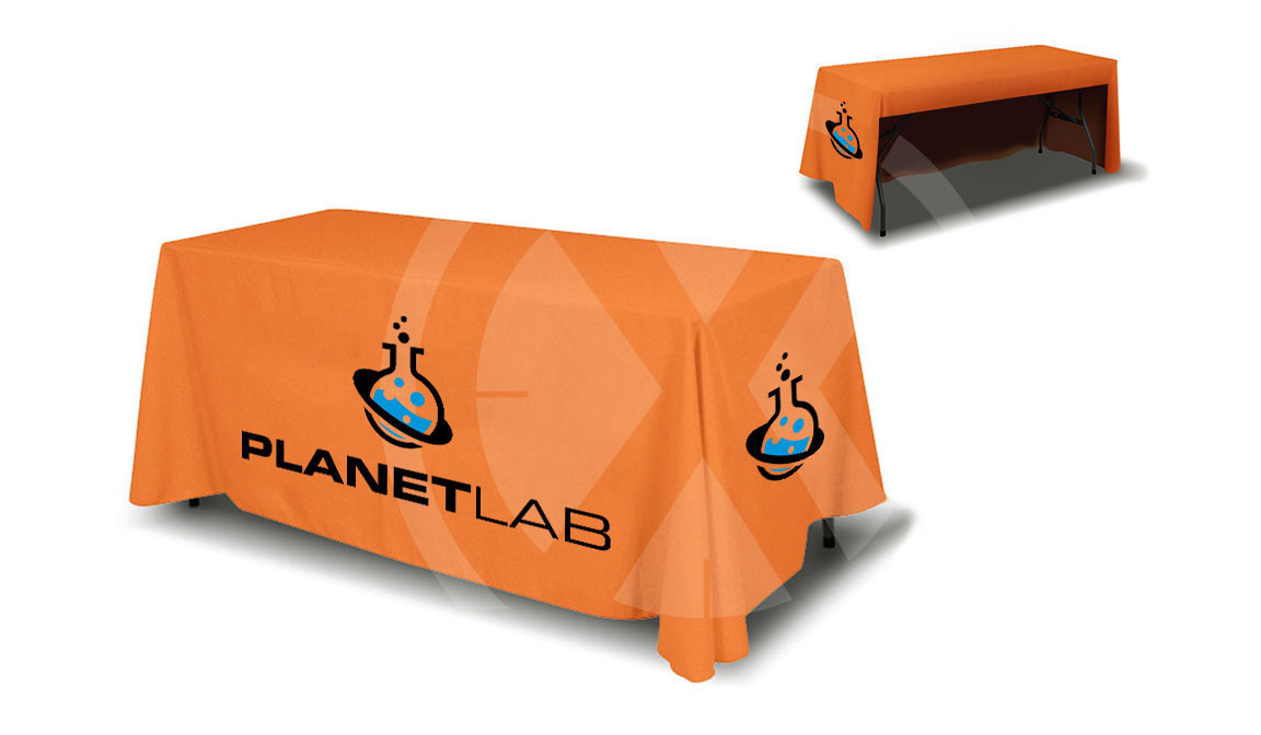6ft Table Cover 3 Sided (Open Back) - Next Day Display