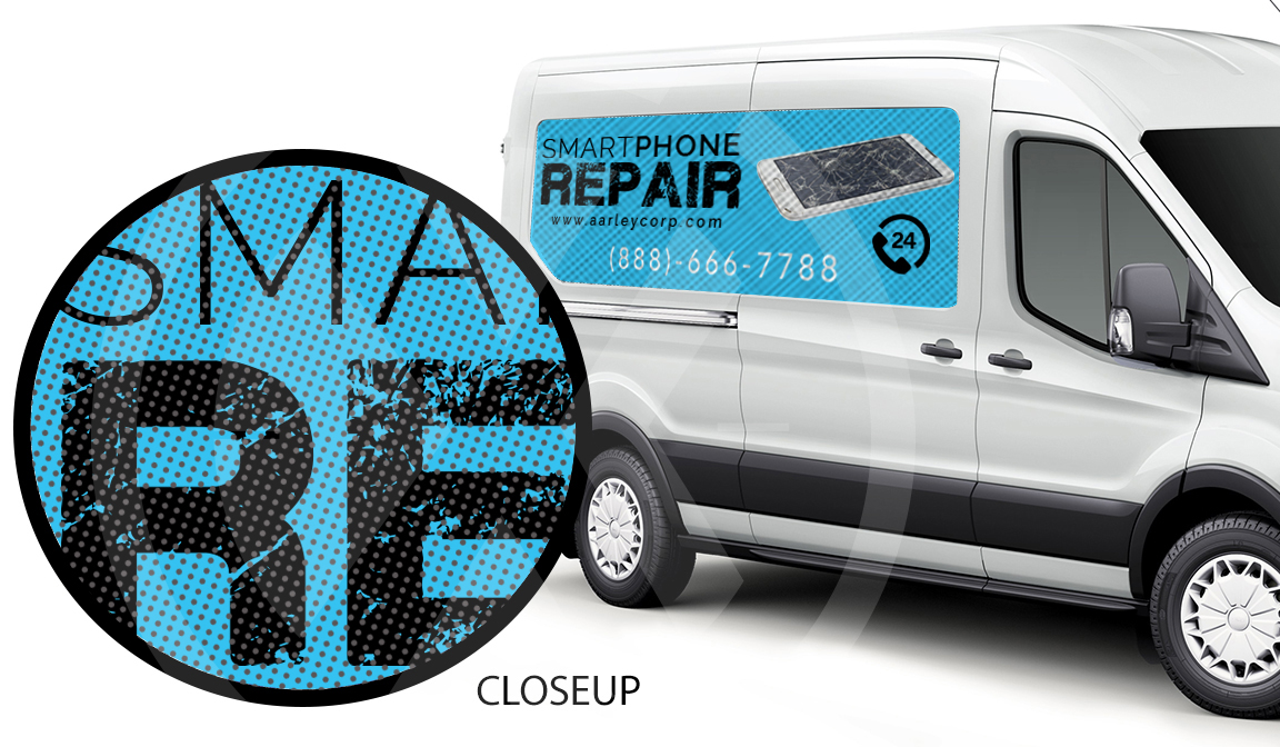 Adhesive Window Perf - Next Day Display