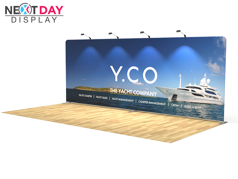 20ft Straight Tension Fabric Display - Next Day Display