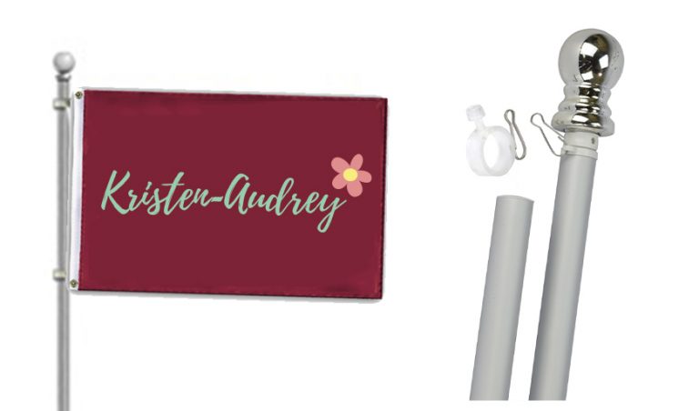 Custom Flag with Pole - Next Day Display